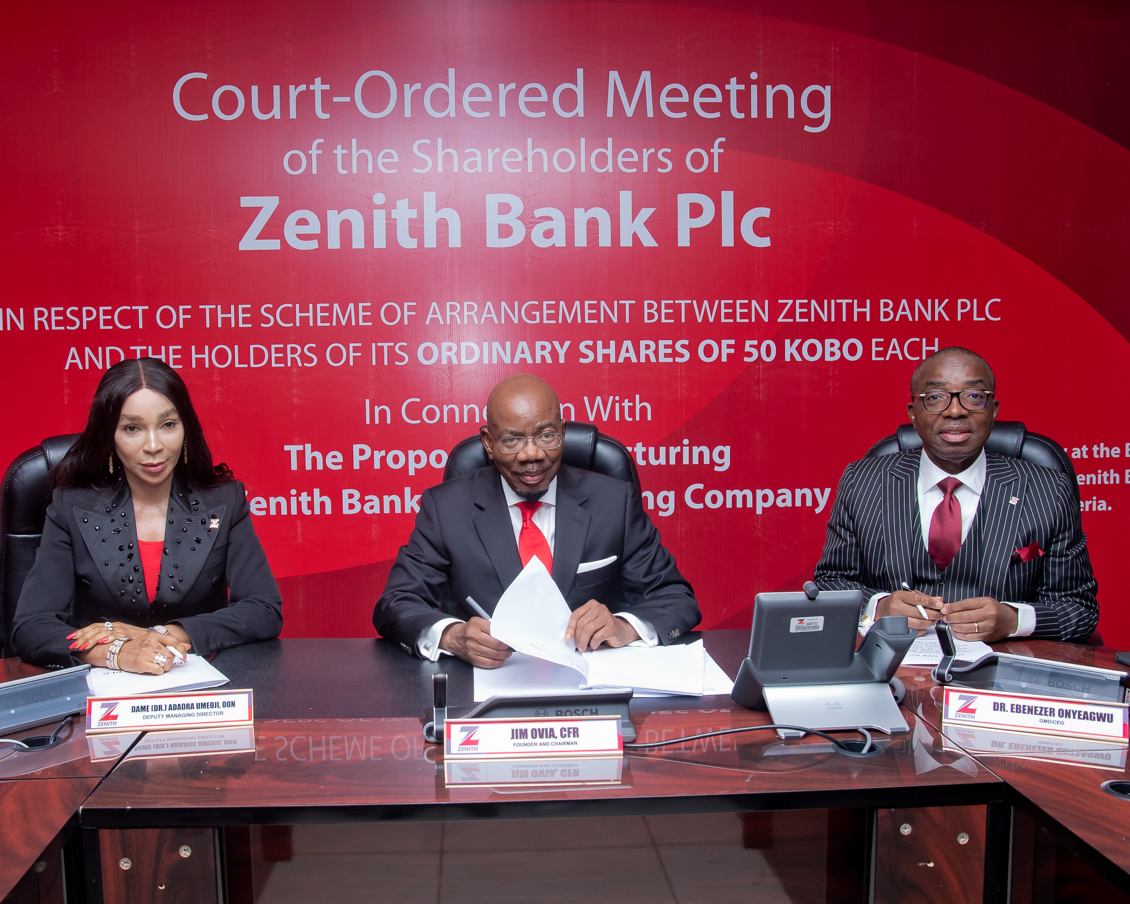 SHAREHOLDERS APPROVE ZENITH BANK HOLDING COMPANY STRUCTURE - Security ...